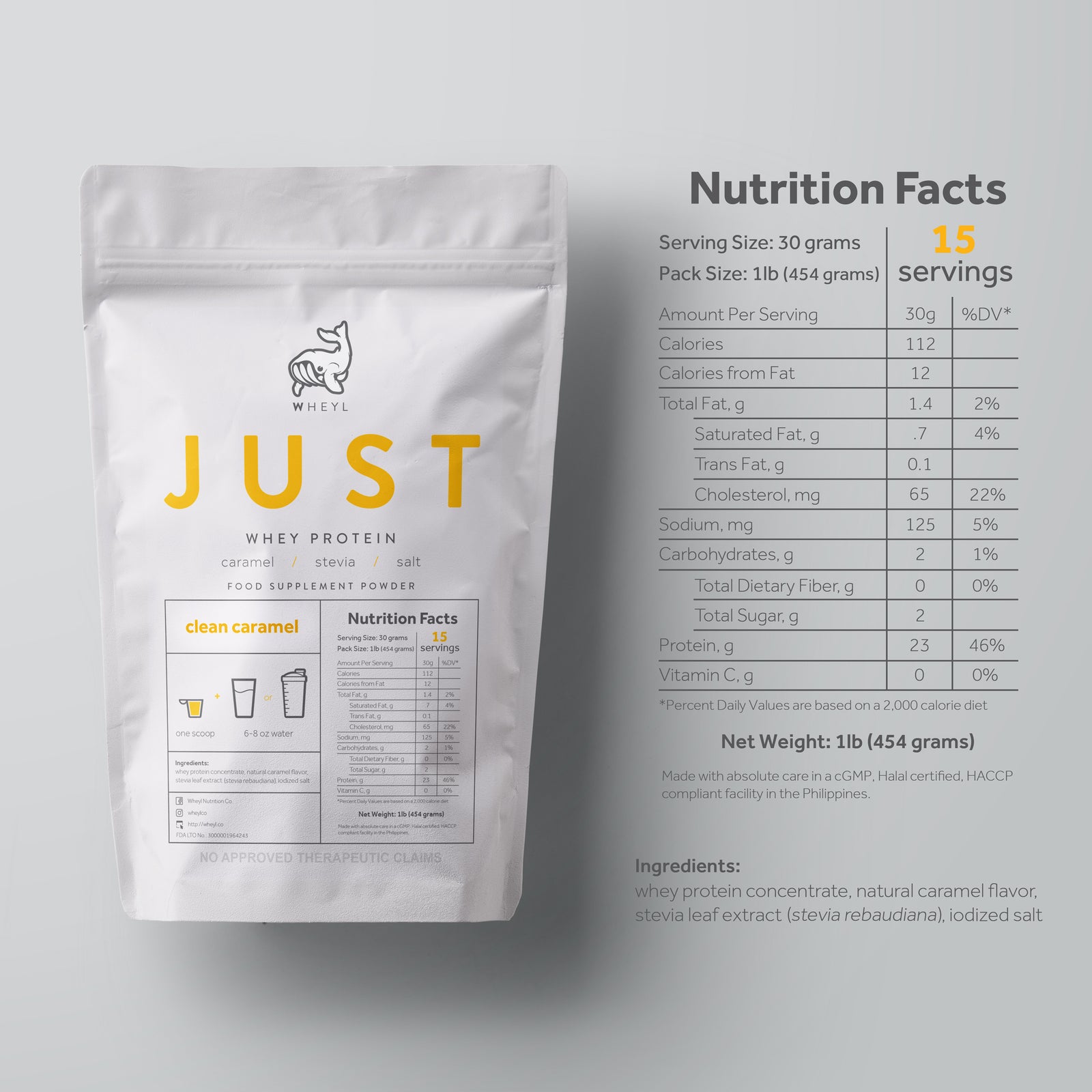 JUST whey protein (15 servings) – Wheyl Nutrition Co.