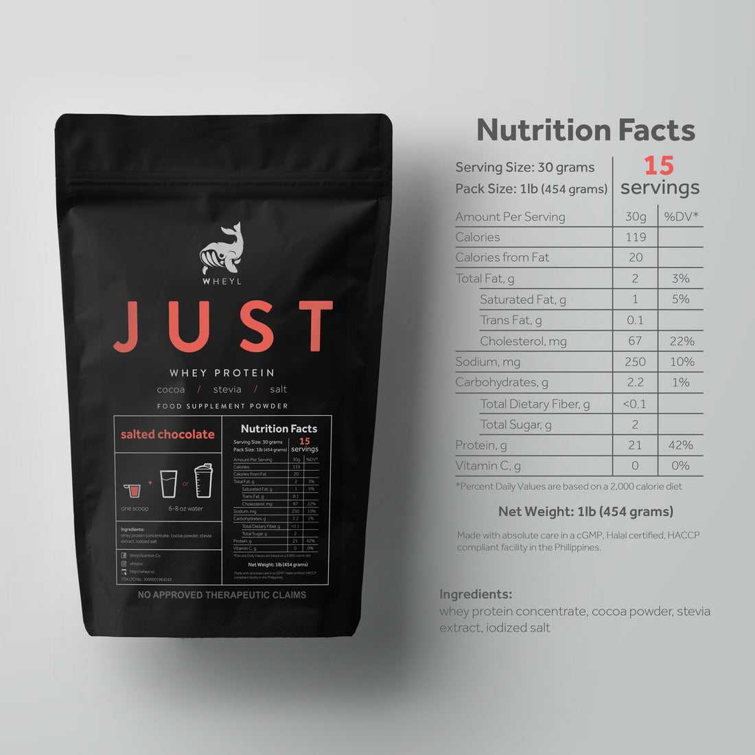 JUST whey protein (15 servings) – Wheyl Nutrition Co.
